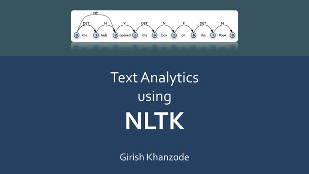 NLTK | PPTX | Programming Languages | Computing