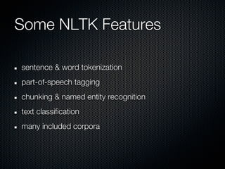 NLTK in 20 minutes | KEY | Computer Software and Applications | Computing