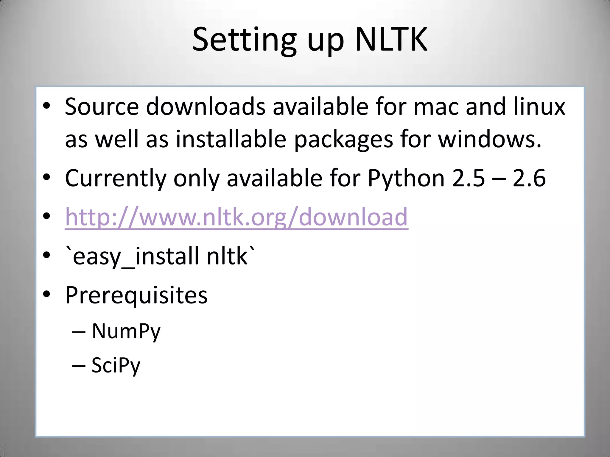 Nltk - Boston Text Analytics