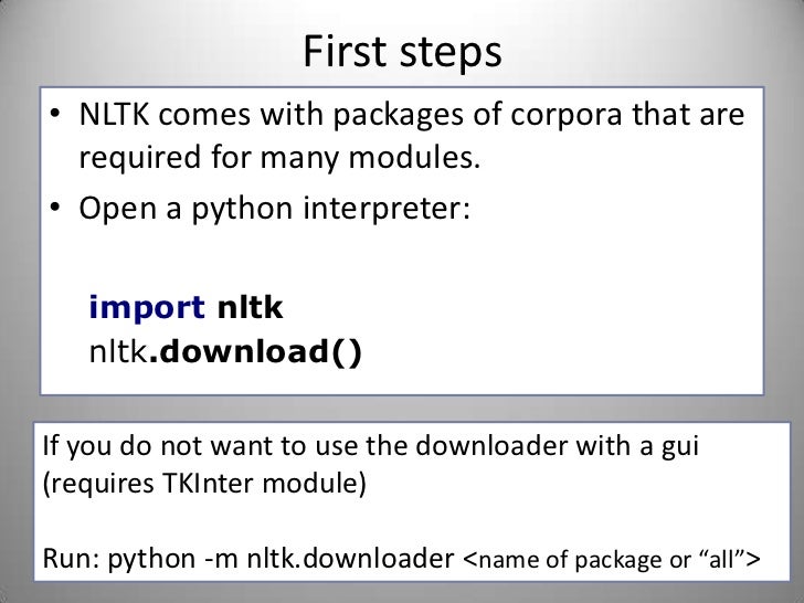 Nltk - Boston Text Analytics