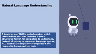 Natural language understanding of chatbots | PPTX