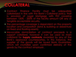 Contract finance facility presentation | PPSX