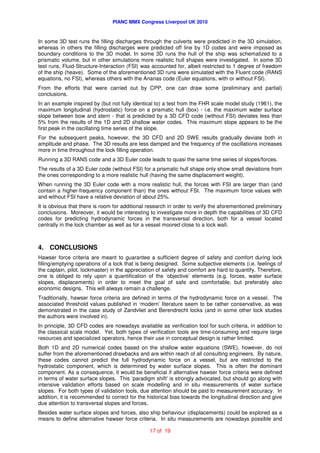 Pianc hawser force for lock case study | PDF