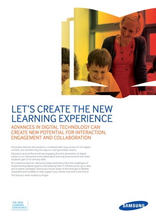 Samsung and Education brochure | PDF