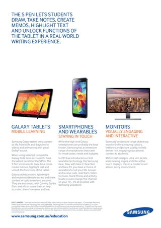 Samsung and Education brochure | PDF