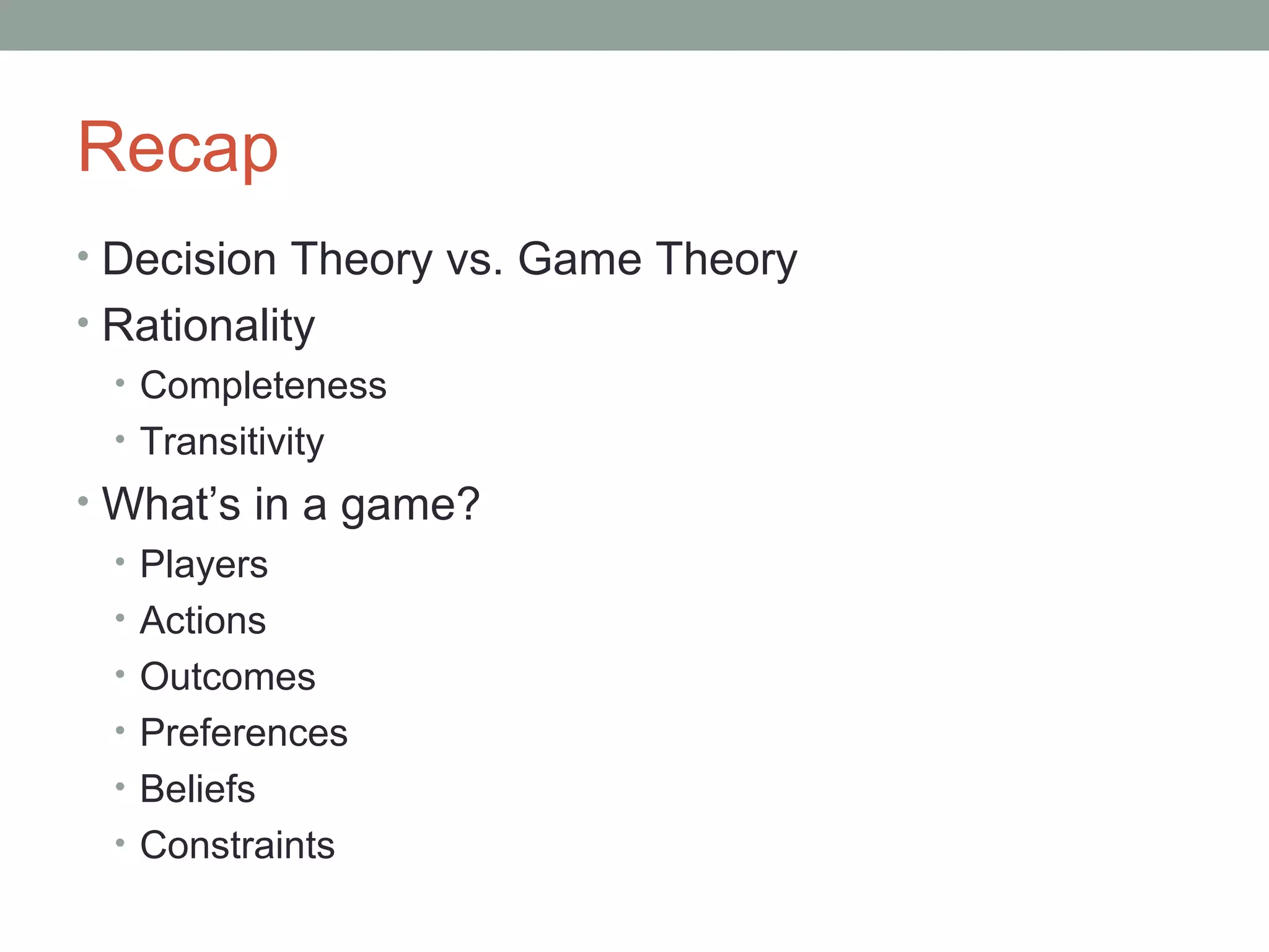 Game theory | PPT