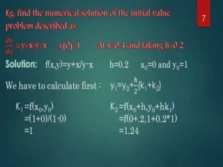 Numerical method runge kutta method | PPT
