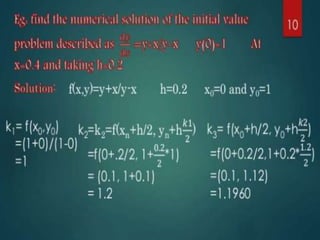 Numerical method runge kutta method | PPT