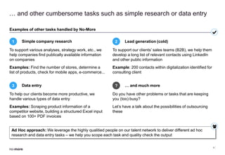 A short Introduction to No-More Outsourcing Services | PPTX