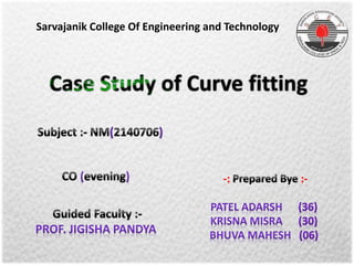 case study of curve fitting | PPTX