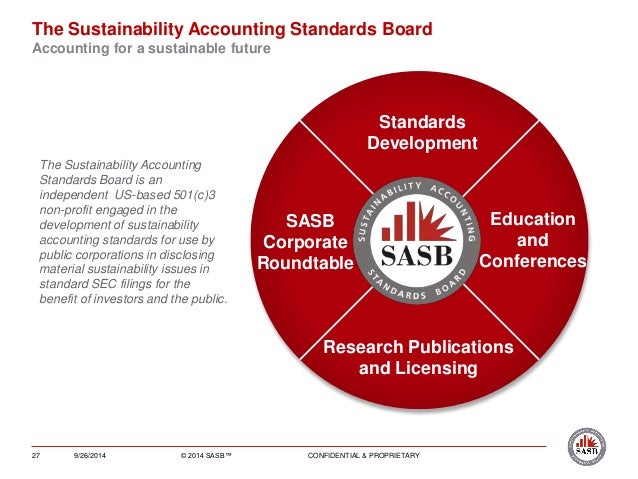 The SASB Way: A Close Inside Look at Process and Progress of the Sust…