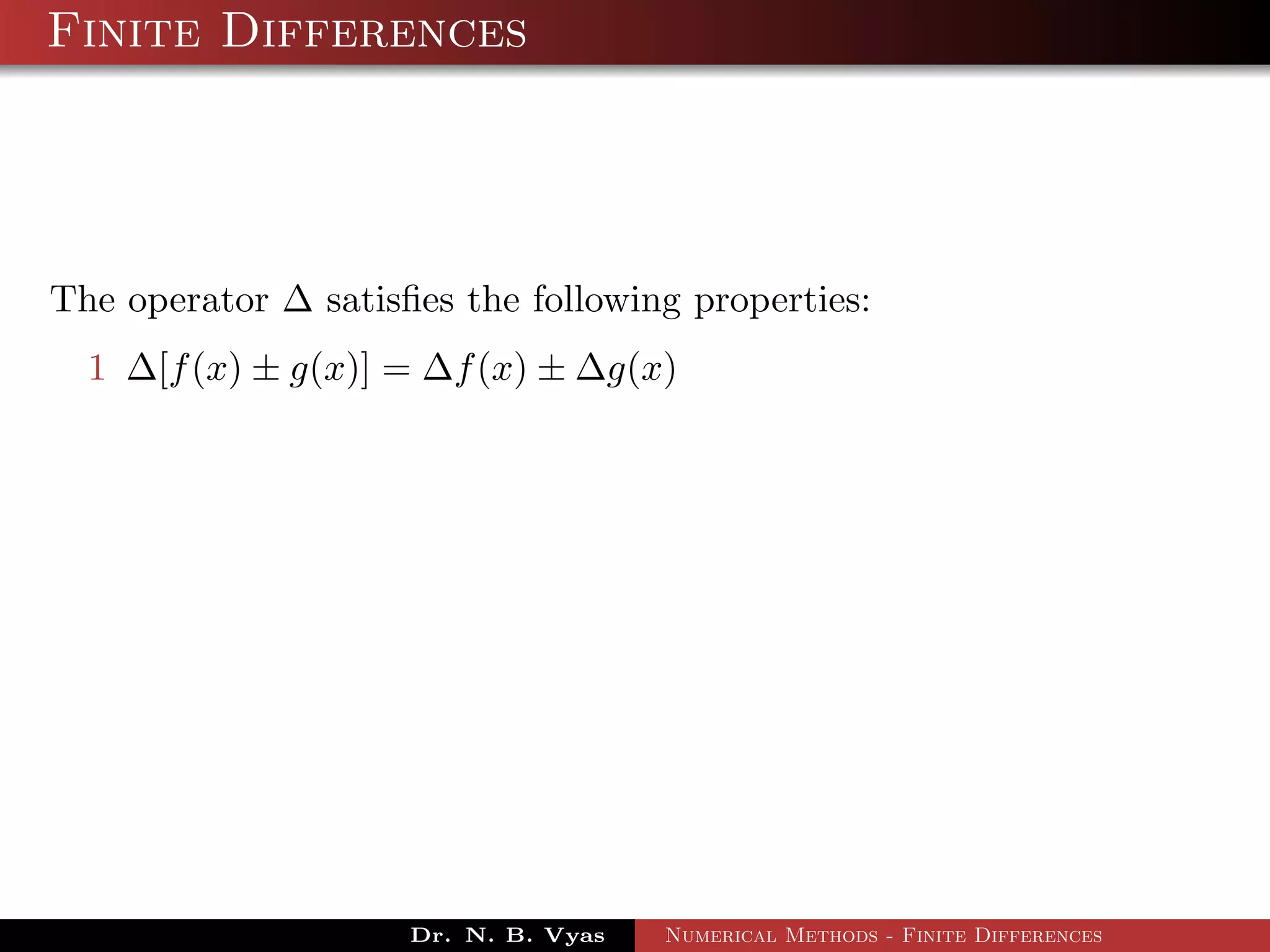 Interpolation with Finite differences | PDF