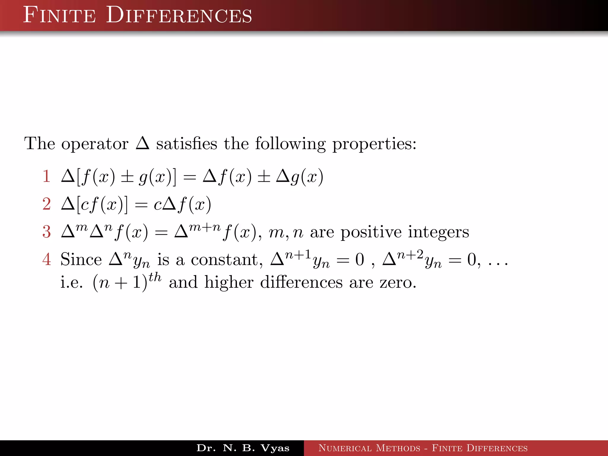 Interpolation with Finite differences | PDF