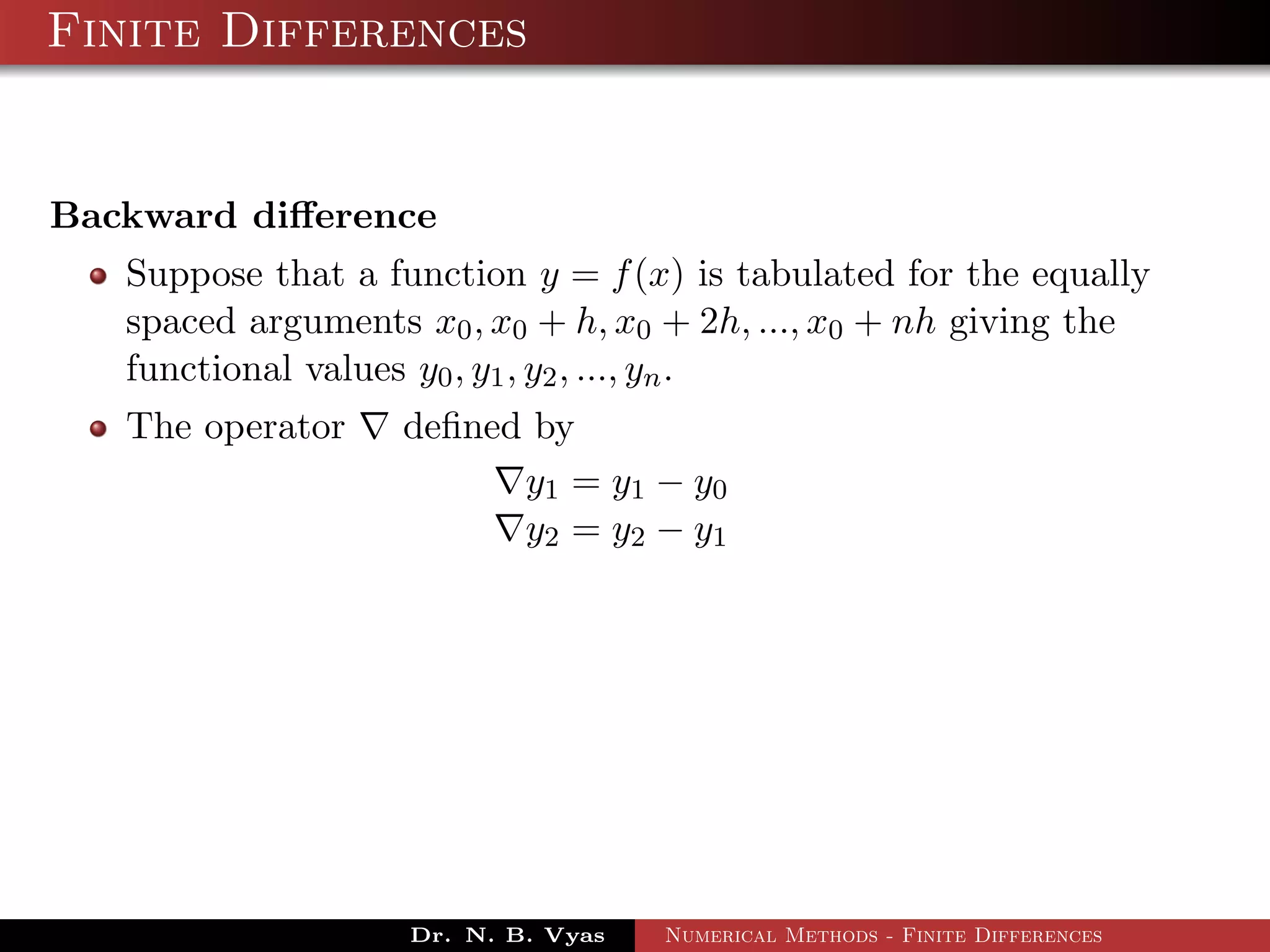 Interpolation with Finite differences | PDF