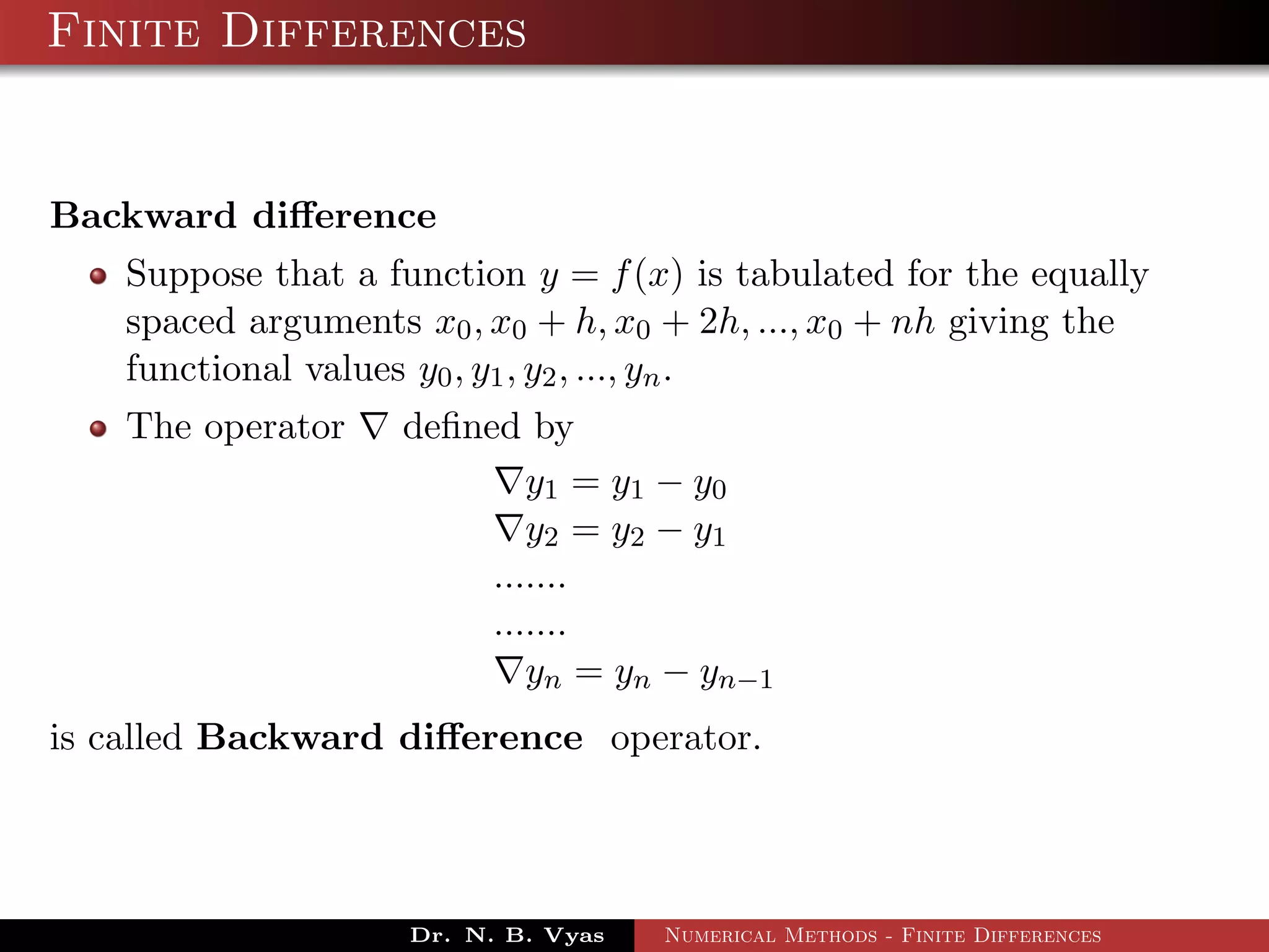 Interpolation with Finite differences | PDF