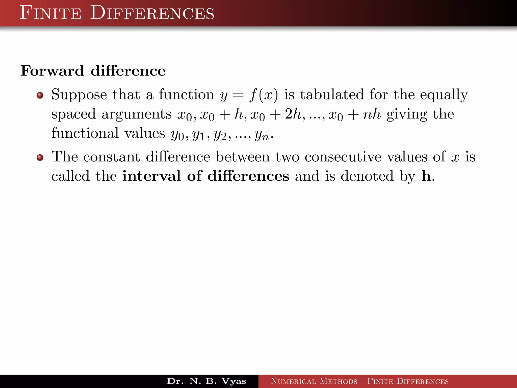 Interpolation with Finite differences | PDF | Technology & Computing