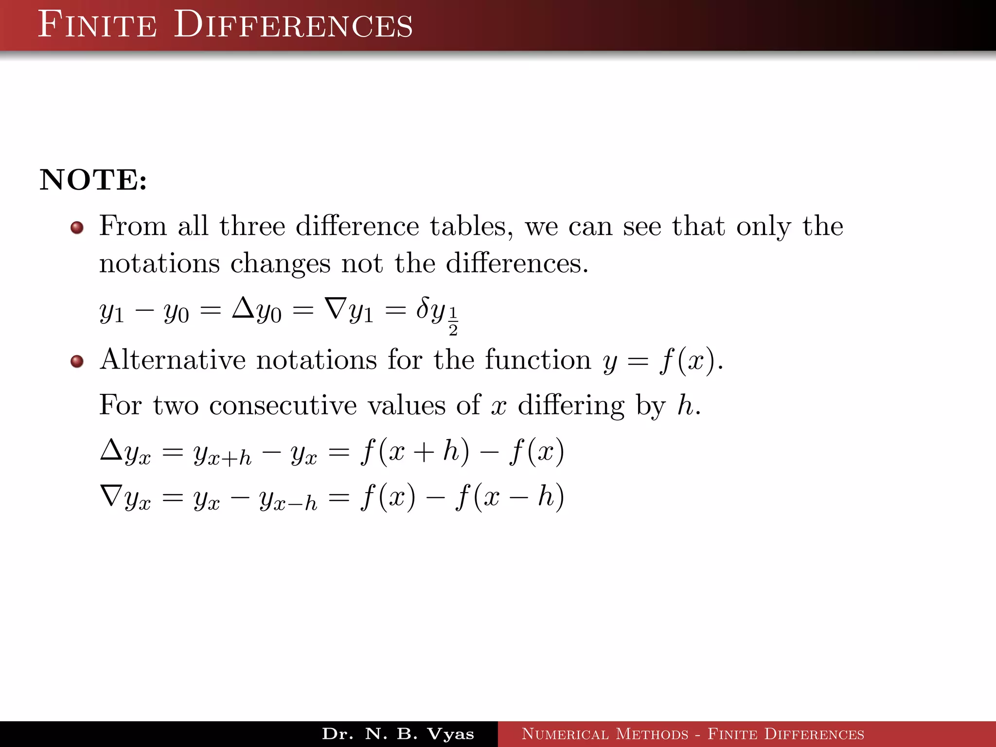 Interpolation with Finite differences | PDF | Technology & Computing