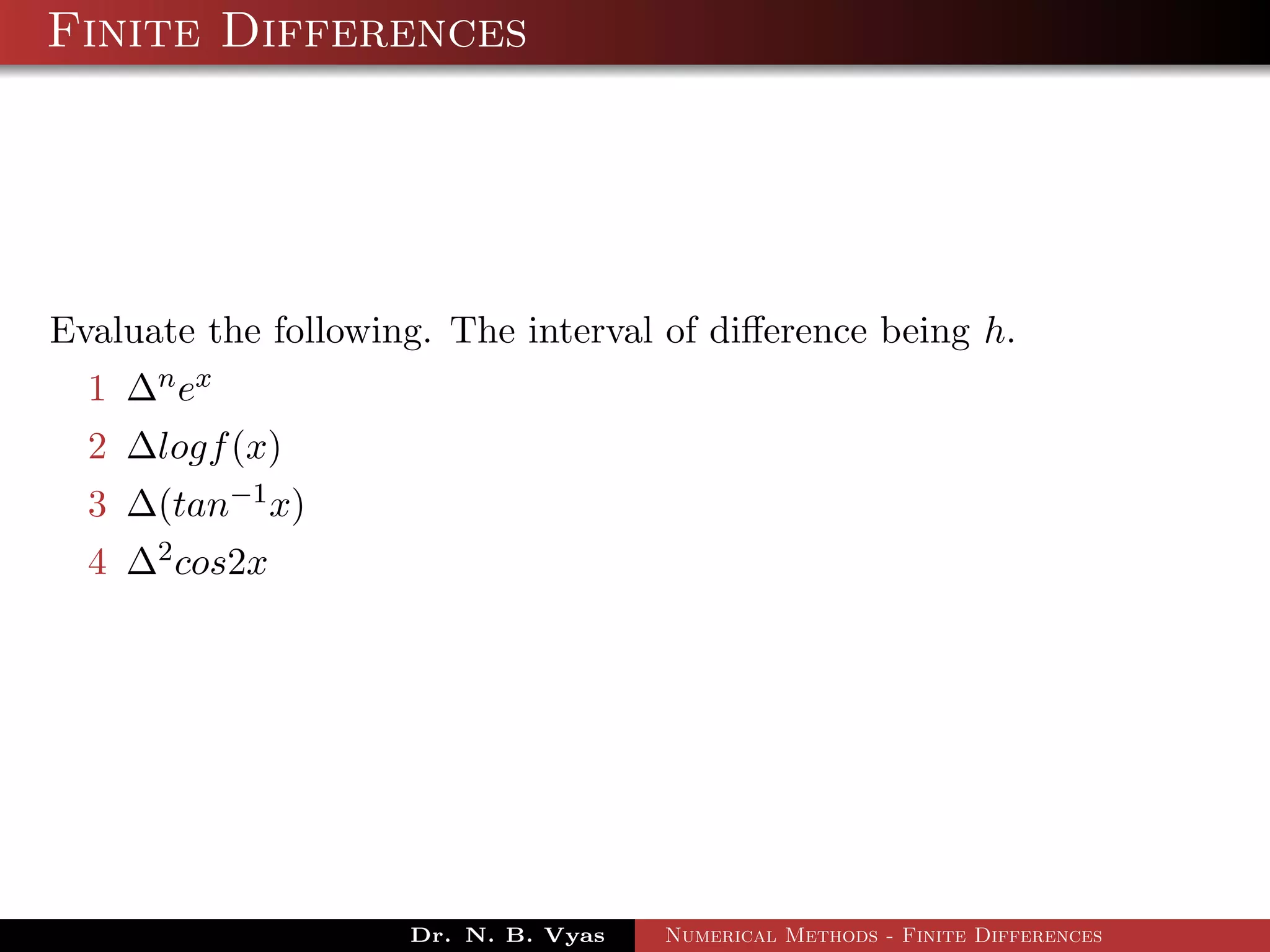 Interpolation with Finite differences | PDF