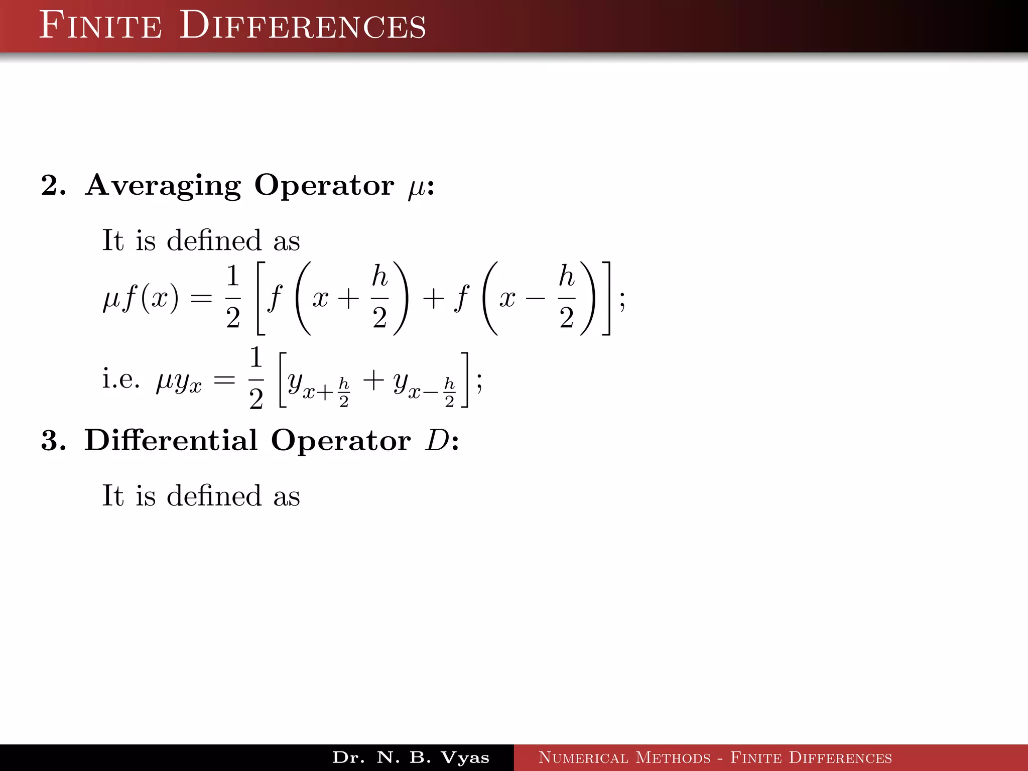 Interpolation with Finite differences | PDF