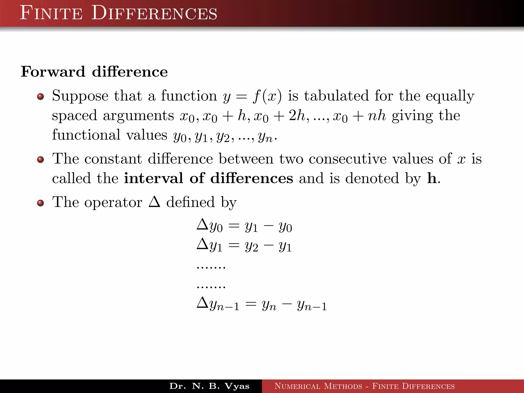 Interpolation with Finite differences | PDF | Technology & Computing