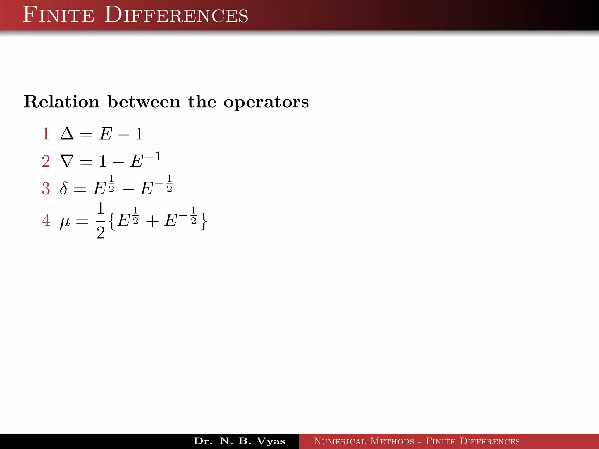 Interpolation with Finite differences | PDF