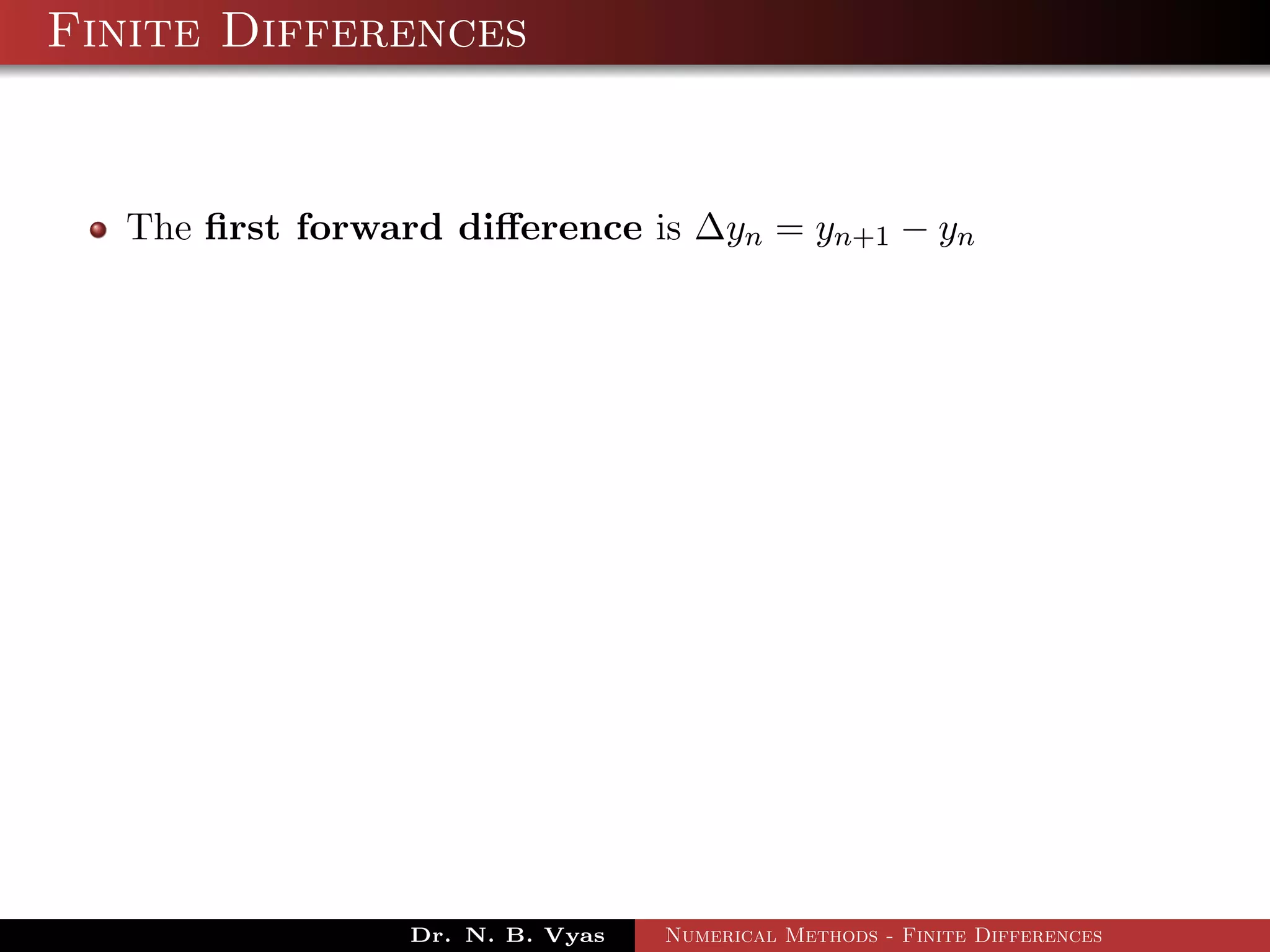Interpolation with Finite differences | PDF | Technology & Computing