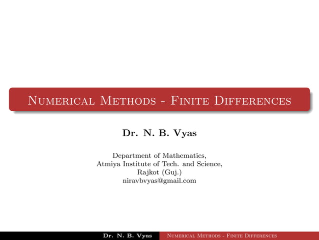 Interpolation with Finite differences | PDF | Technology & Computing