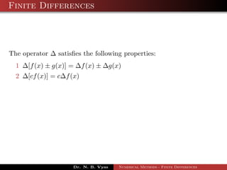 Interpolation with Finite differences | PDF