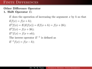 Interpolation with Finite differences | PDF