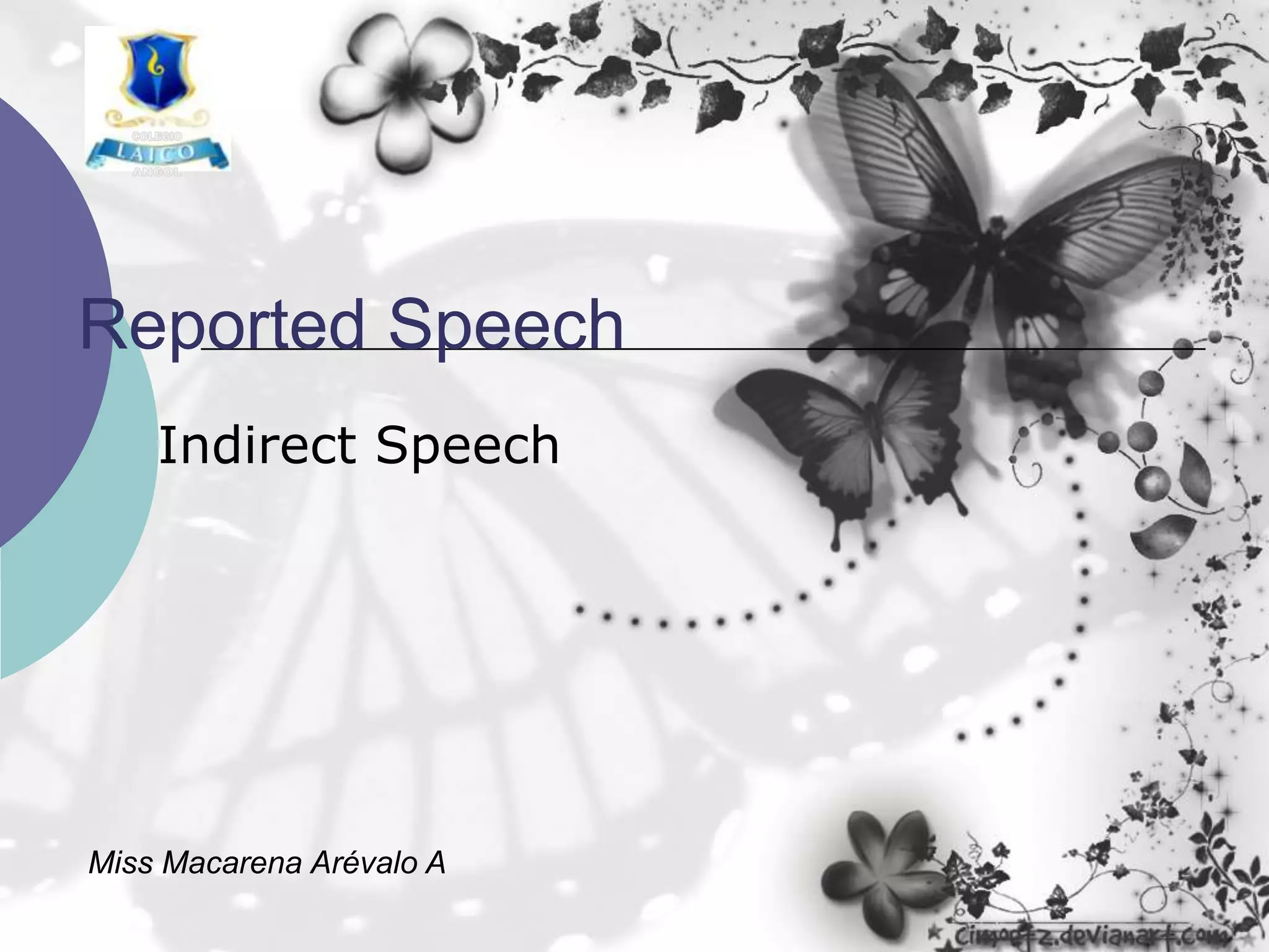 Nm2 reported speech extended | PPTX