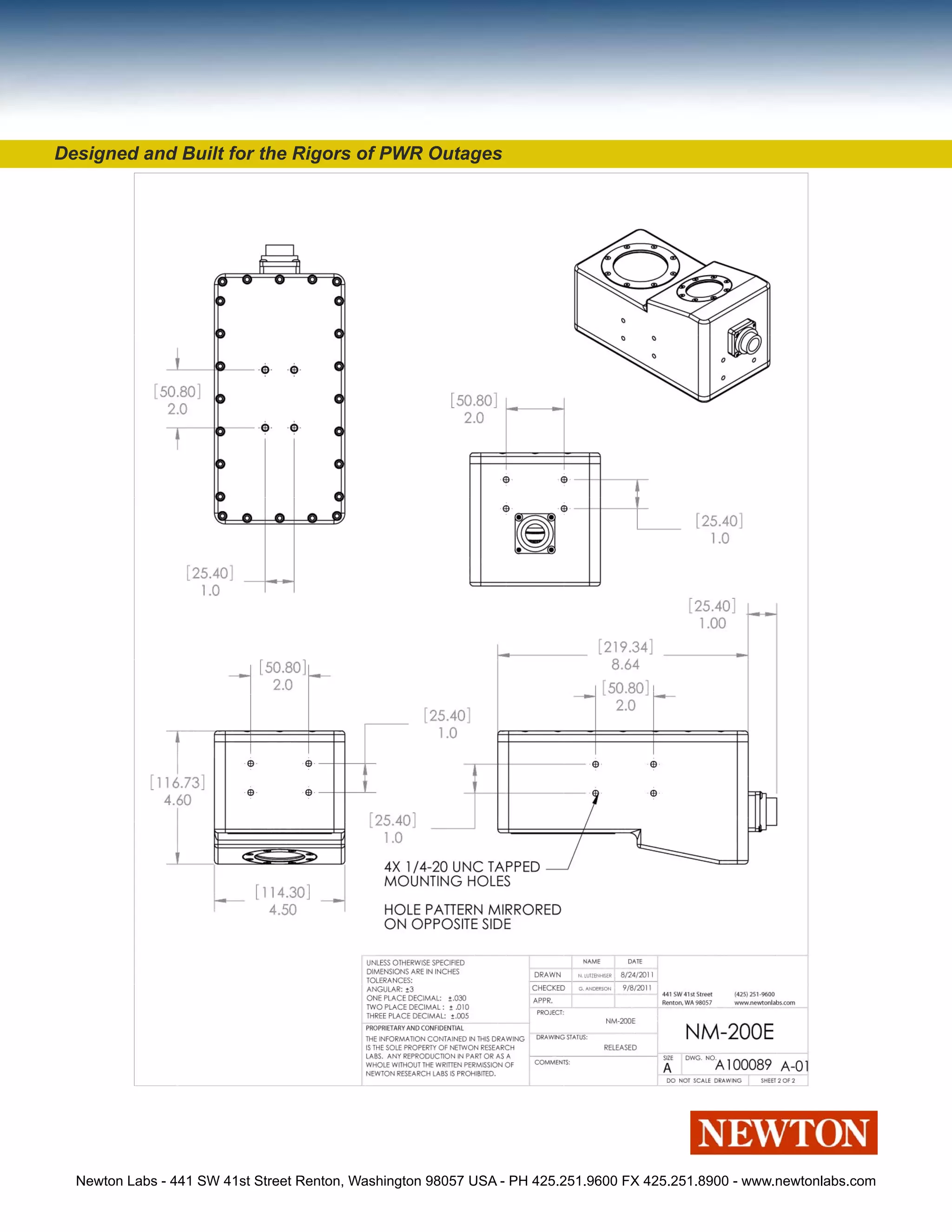 NM200E Nuclear Core Verification System | PDF