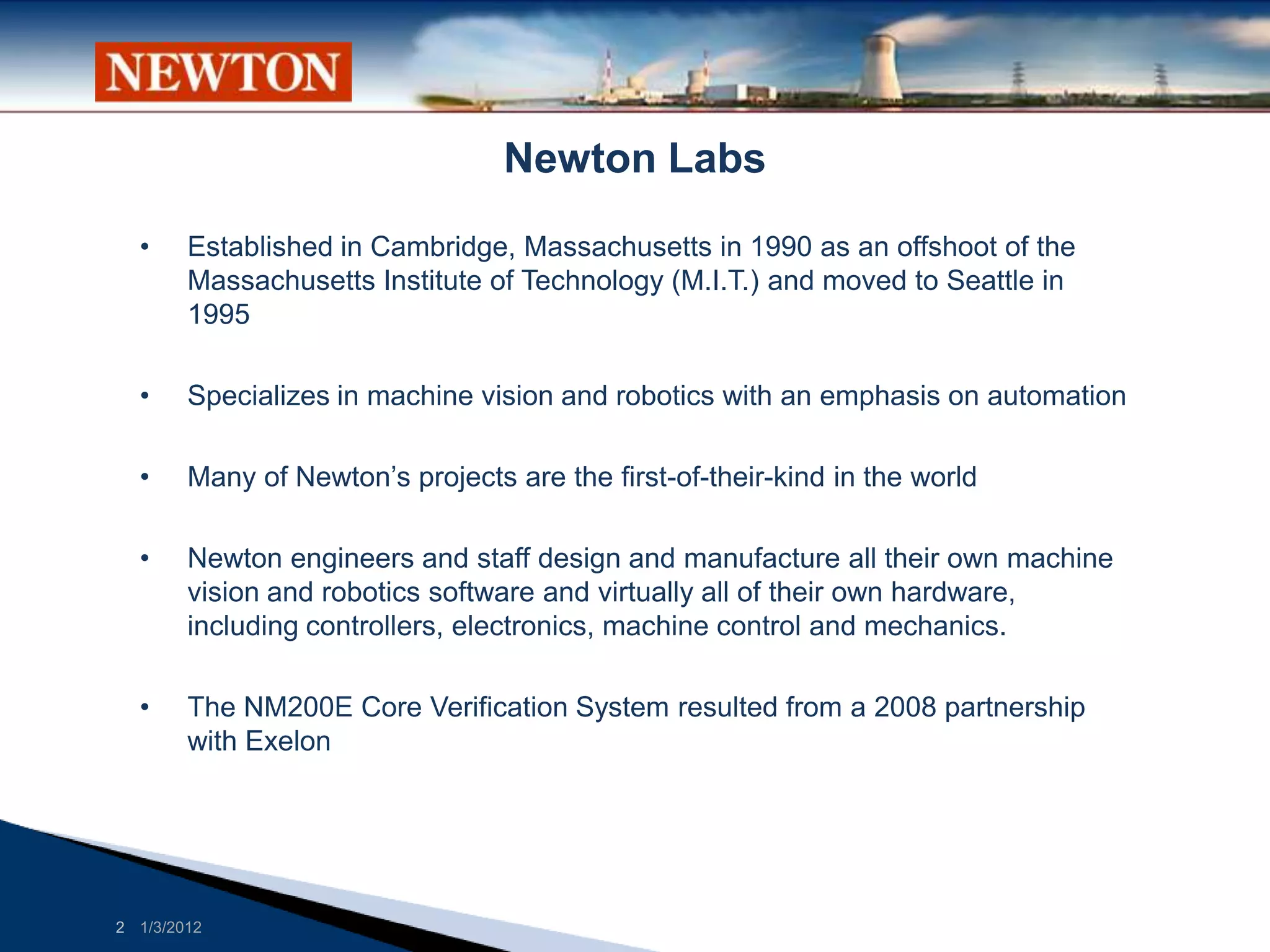 NM200E Nuclear Reactor Core Verification System | PPTX