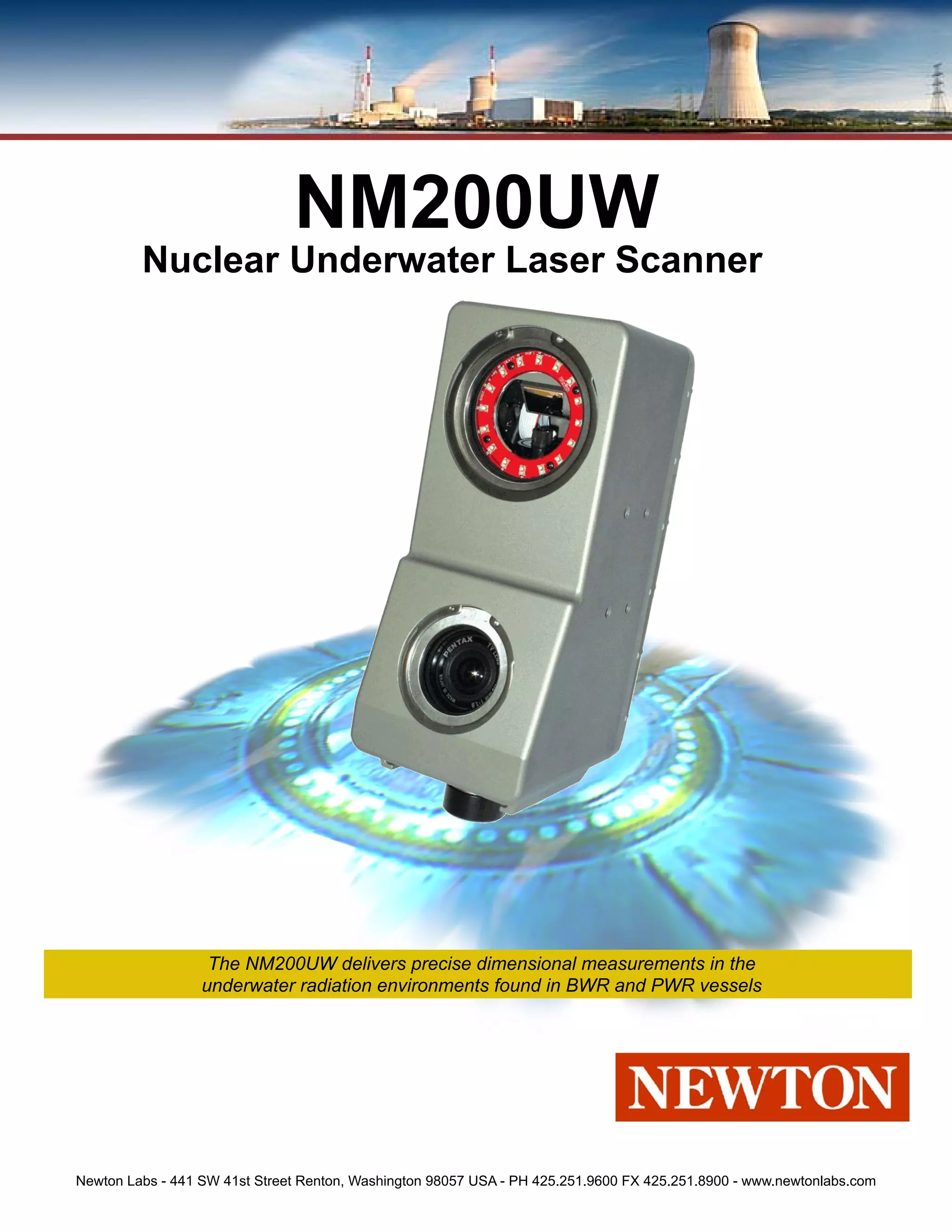 NM200UW Nuclear Underwater Laser Scanner | PDF