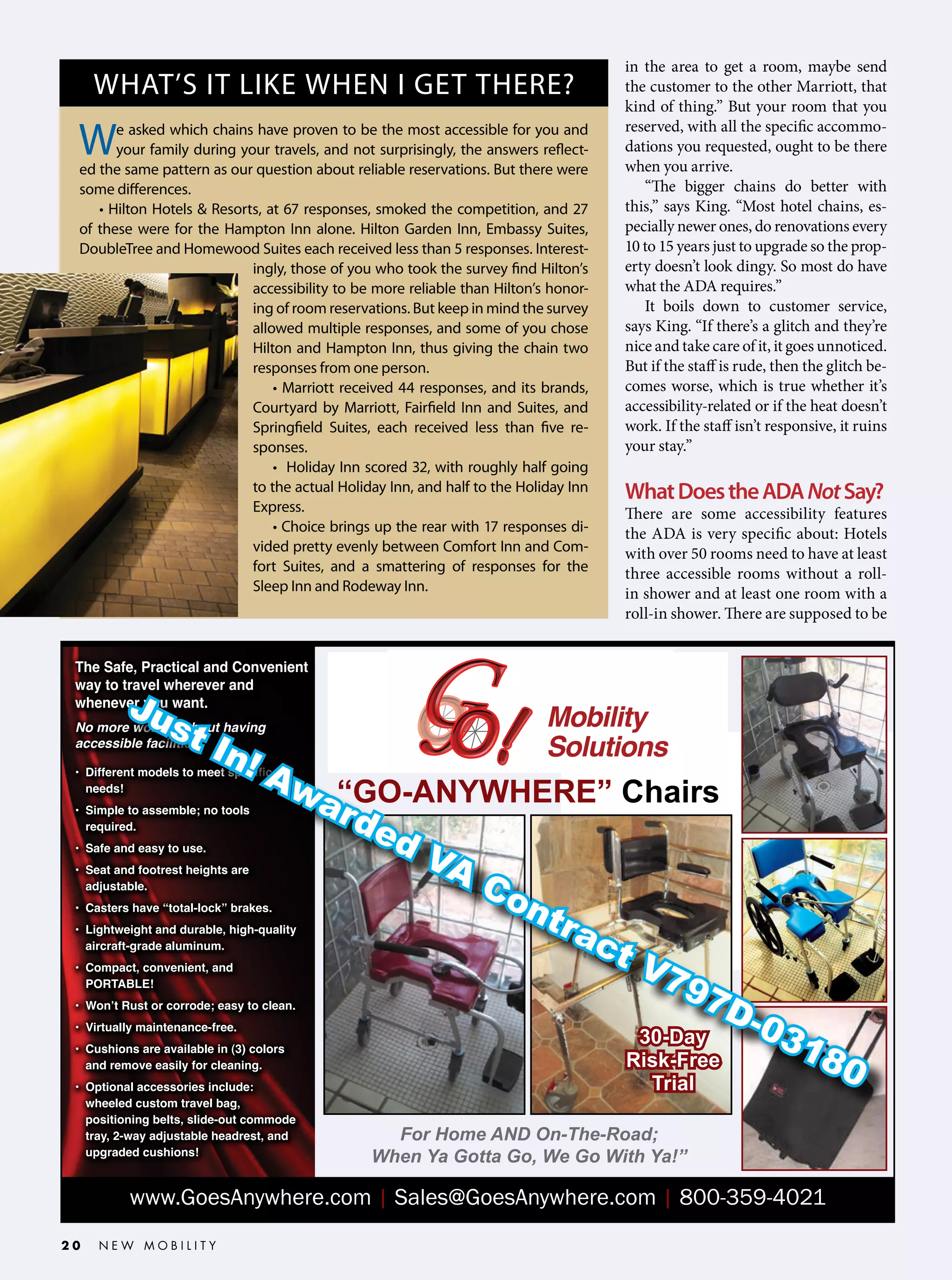 How to Find an Accessible Hotel - from New Mobility Magazine | PDF