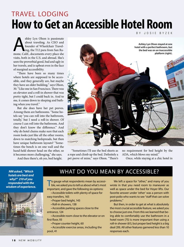 How to Find an Accessible Hotel - from New Mobility Magazine | PDF