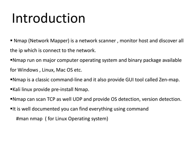 Nmap | PPTX