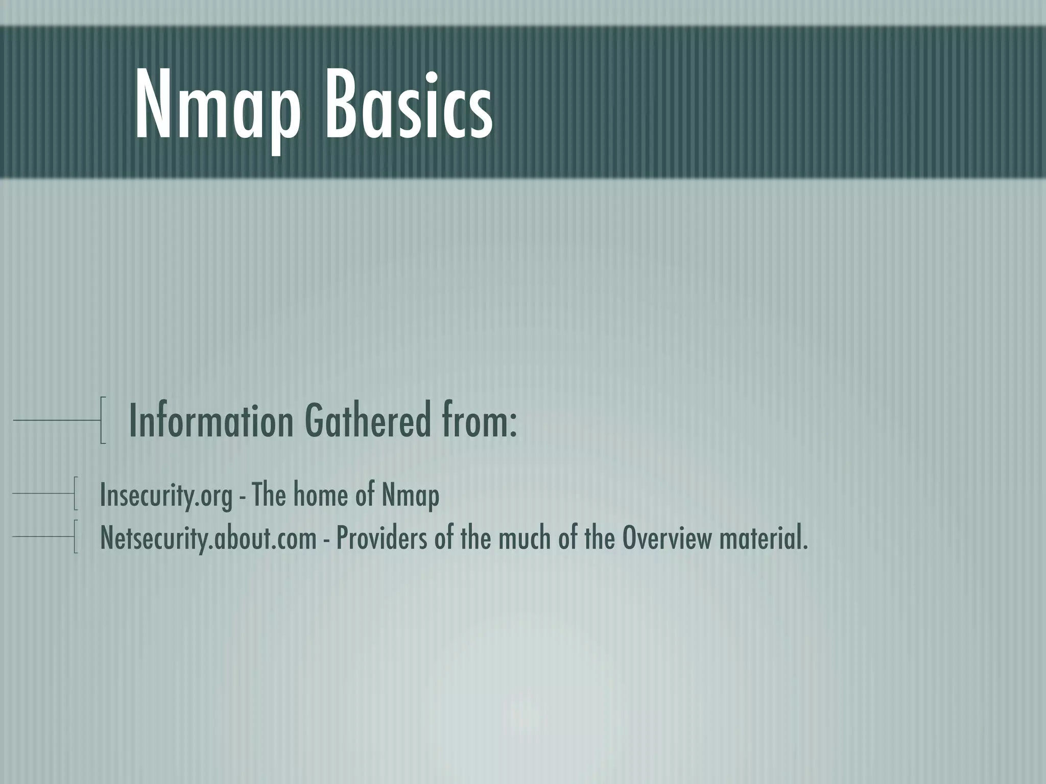 Nmap basics | PDF