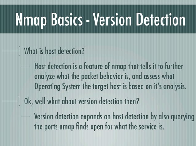 Nmap basics | PDF