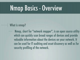 Nmap basics | PDF