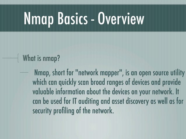 Nmap basics | PDF