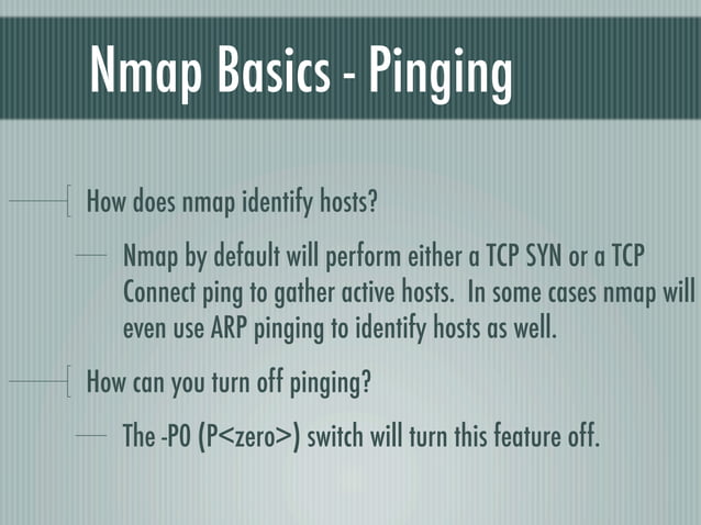 Nmap basics
