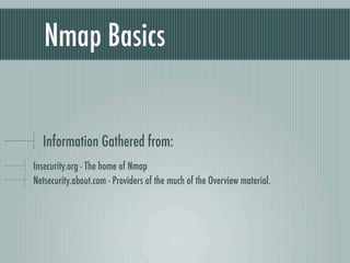 Nmap Basics | PDF