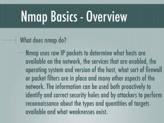 Nmap Basics | PDF