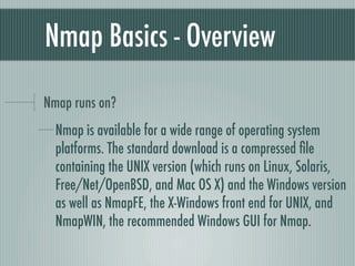 Nmap Basics | PDF