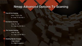 Nmap is a network scanner created by Gordon Lyon | PPT | Free Download