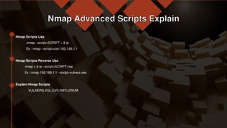 Nmap is a network scanner created by Gordon Lyon | PPT