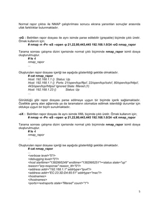 Nmap kullanimi | PDF