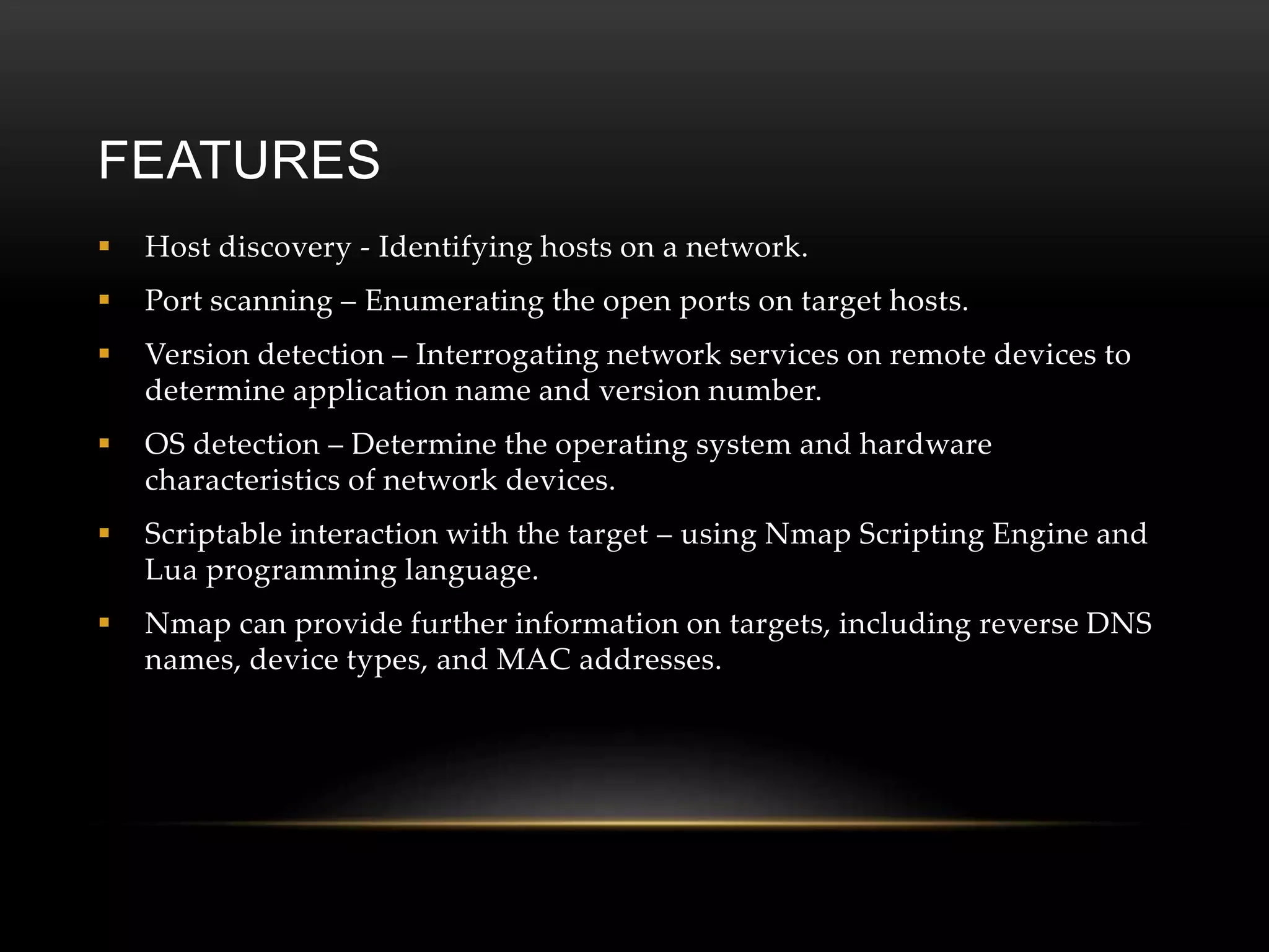 Nmap(network mapping) | PPTX