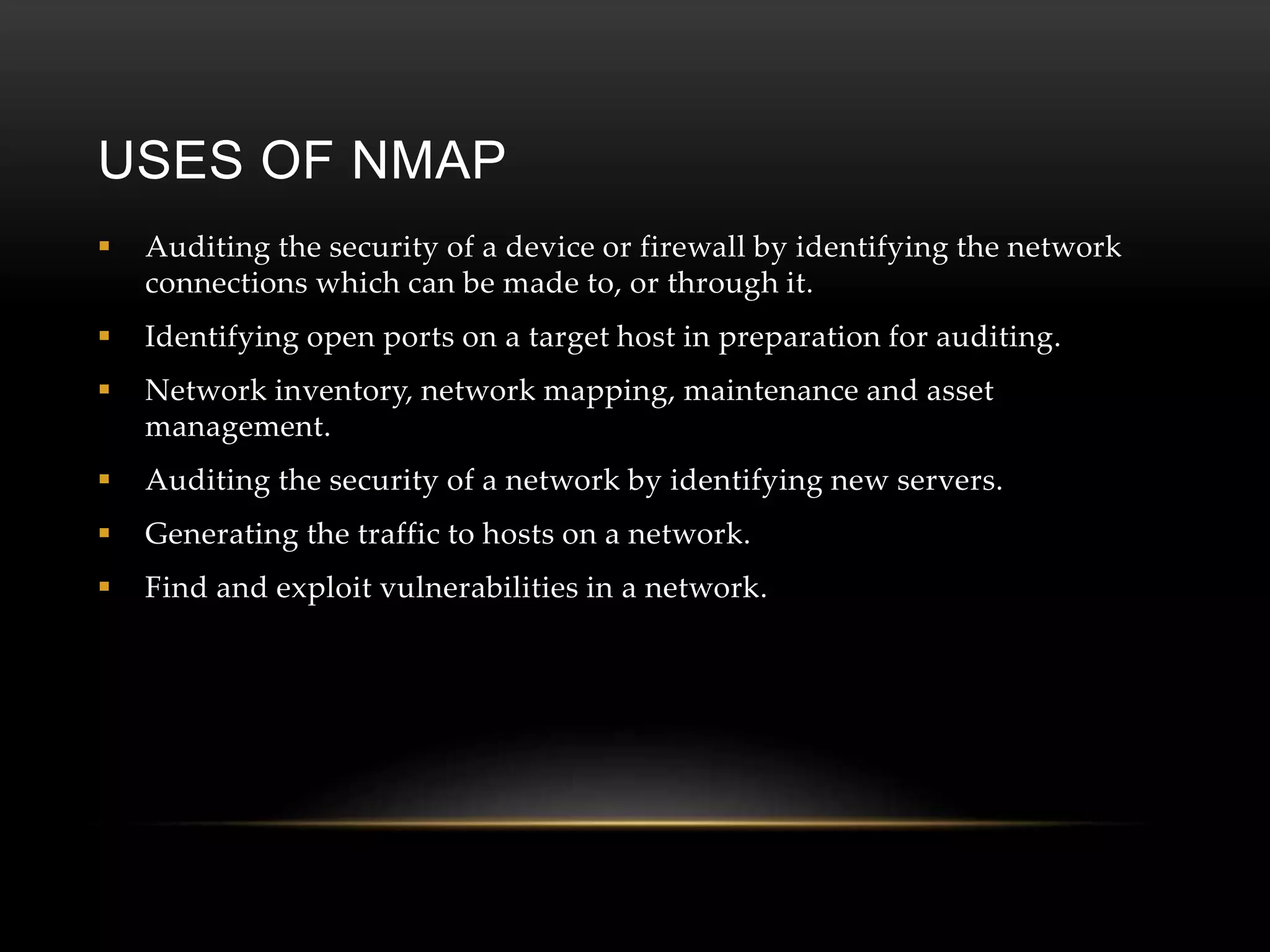 Nmap(network mapping) | PPTX