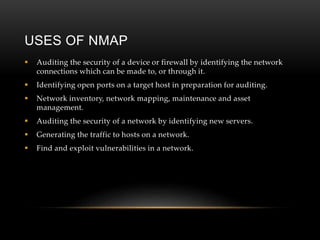 Nmap(network mapping) | PPTX